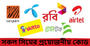 সকল সিমের প্রয়োজনীয় কোড নাম্বার ২০২৩ – BD All Sim Code 2023 - Daily ...
